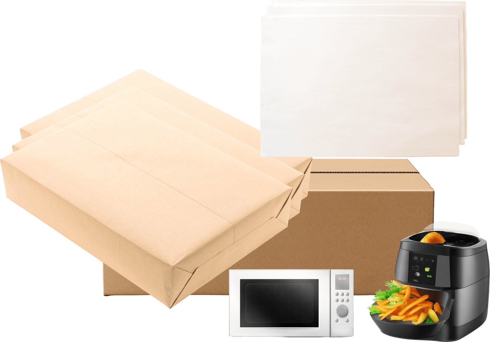 High-Quality Parchment Paper Sheets - 1500pcs - Clene Pack